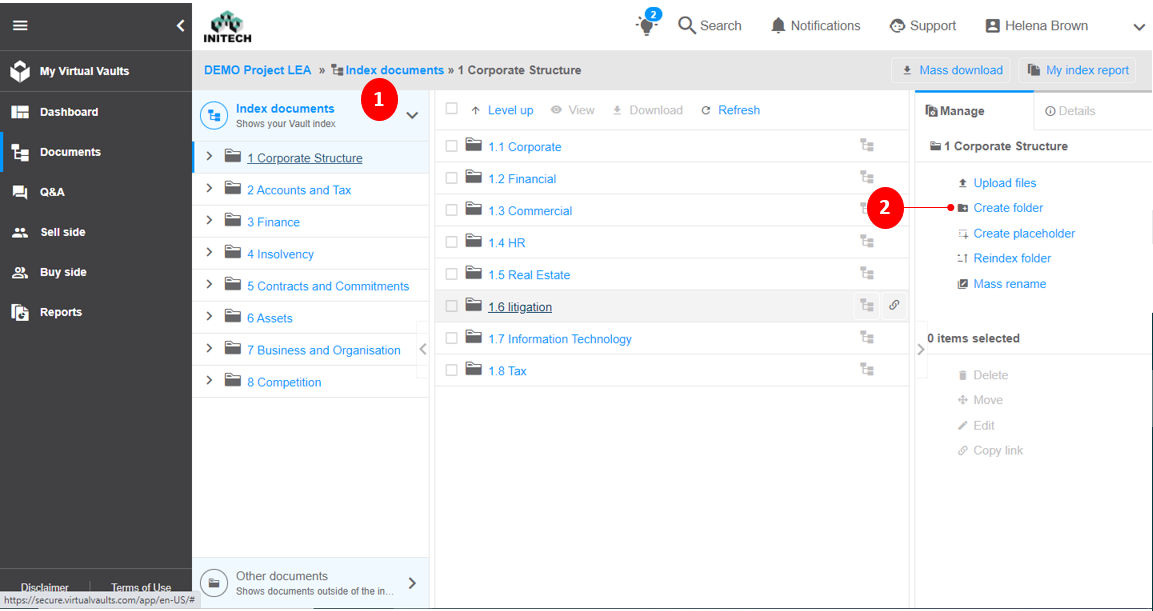 Add new folders – Virtual Vaults Help Center